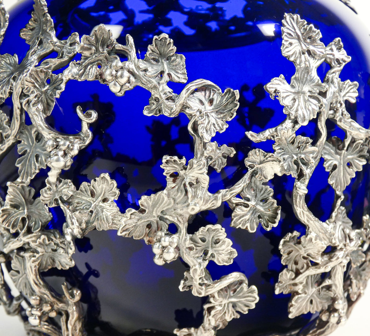 Vaso in vetro e argento 925, MESSULAM. Italia, Anni 70 – Mercand Store